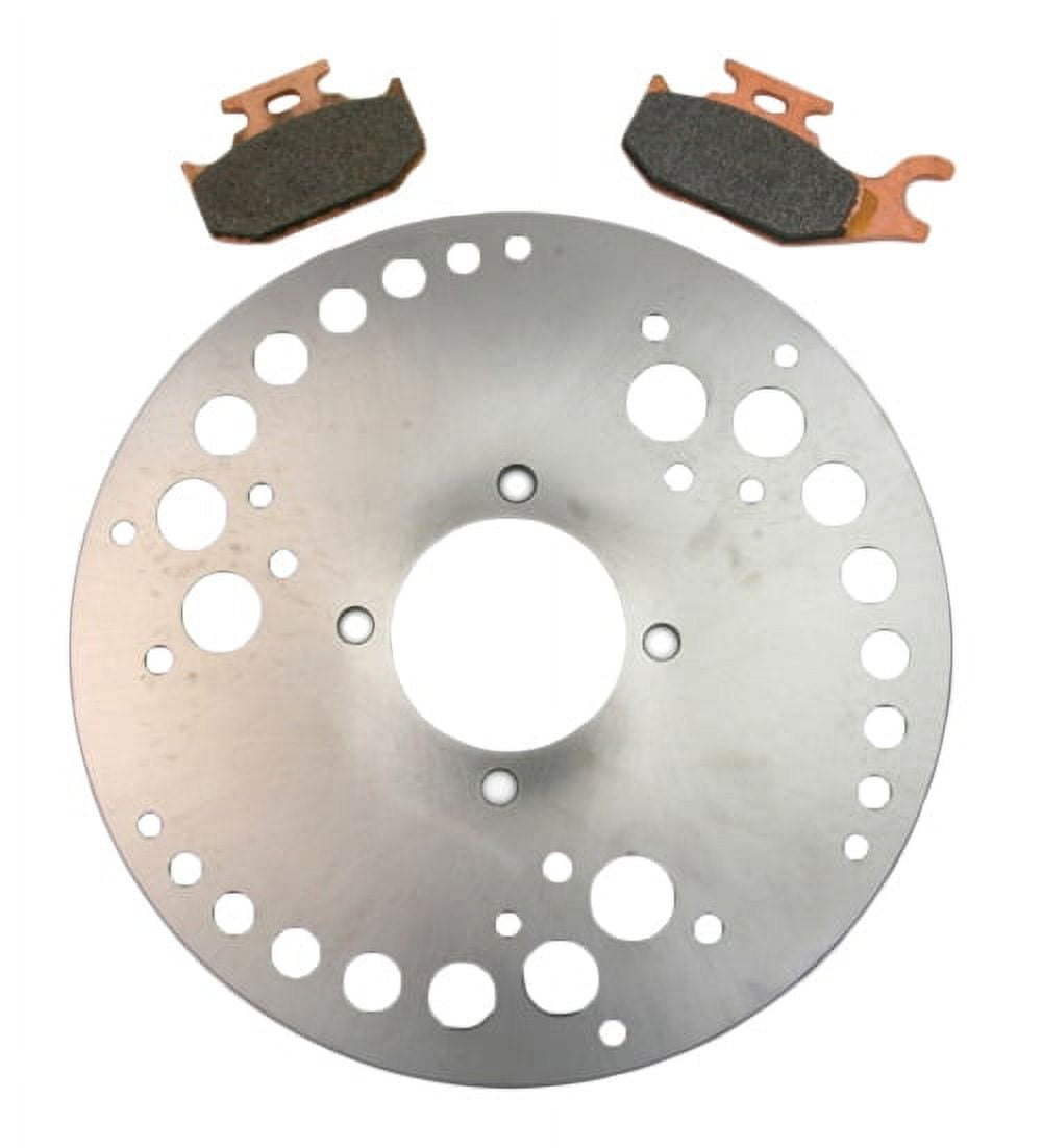 Rear Disc Brake Rotor & Pads for Yamaha Kodiak 400 450 Wolverine 450 ...