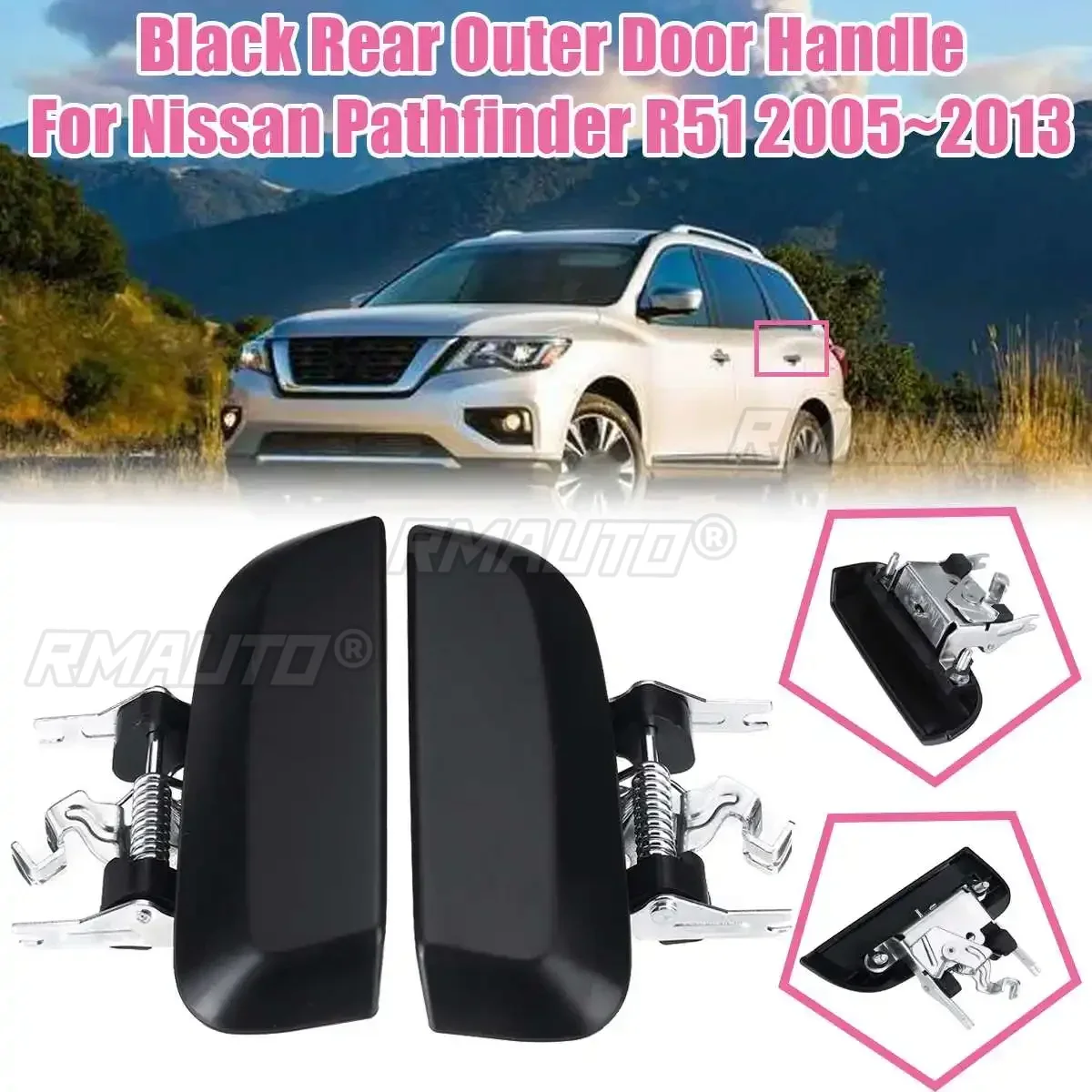 Rear Door Outer Handle left / right For Nissan Pathfinder R51 2005 2006 ...