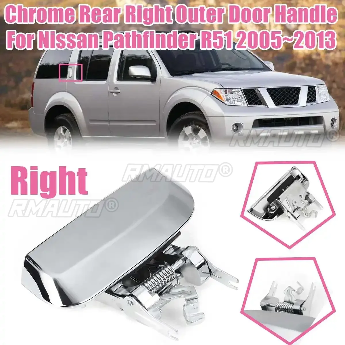 Rear Door Outer Handle left / right For Nissan Pathfinder R51 2005 2006 ...