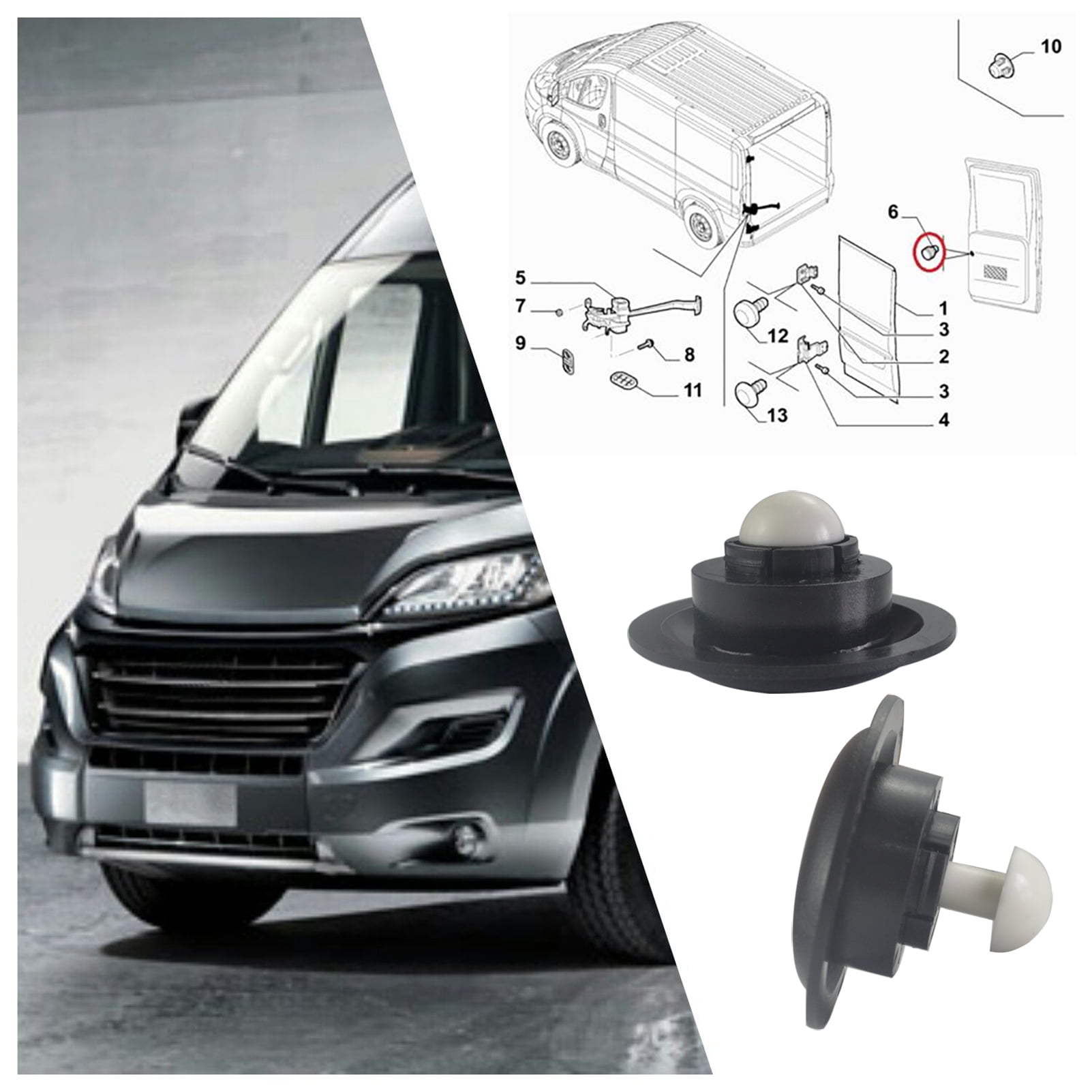 Rear Door Trunk Release Button For Fiat Ducato Peugeot Boxer Citroen ...