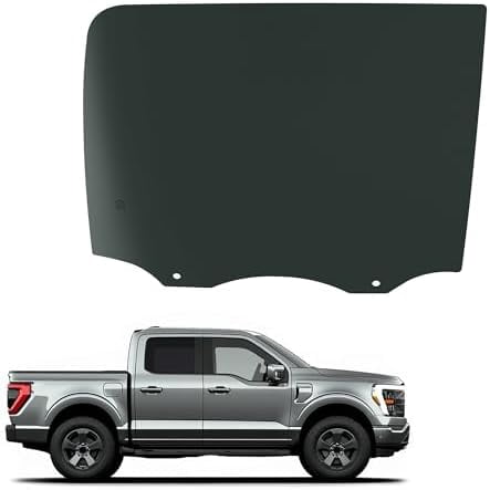 Rear Door Window Glass Compatible with 2015-2022 Ford F150 F250 F350 ...