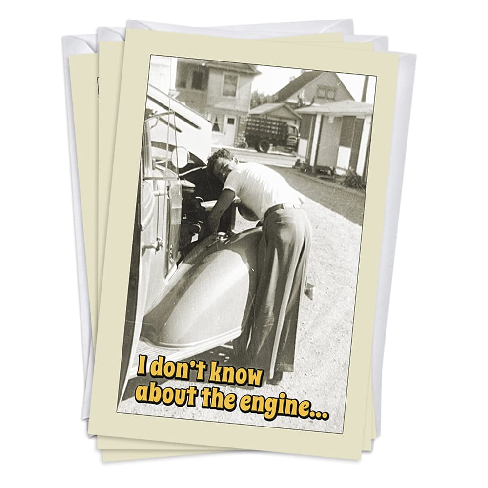 Rear End Funny Mens Birthday Humor Greeting Cards | 3 Pack Set (5x7 ...