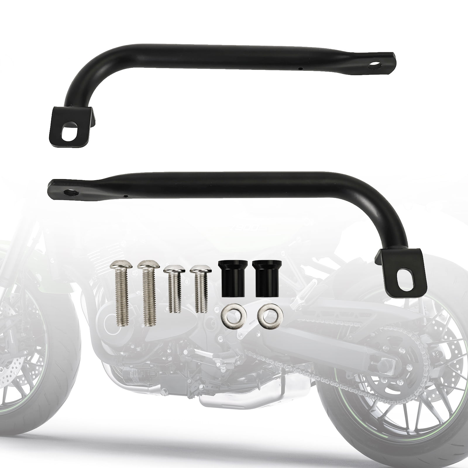 Rear Grab Bars Passenger Grab Rail Handle Fit For KAWASAKI Z900RS 2018 ...