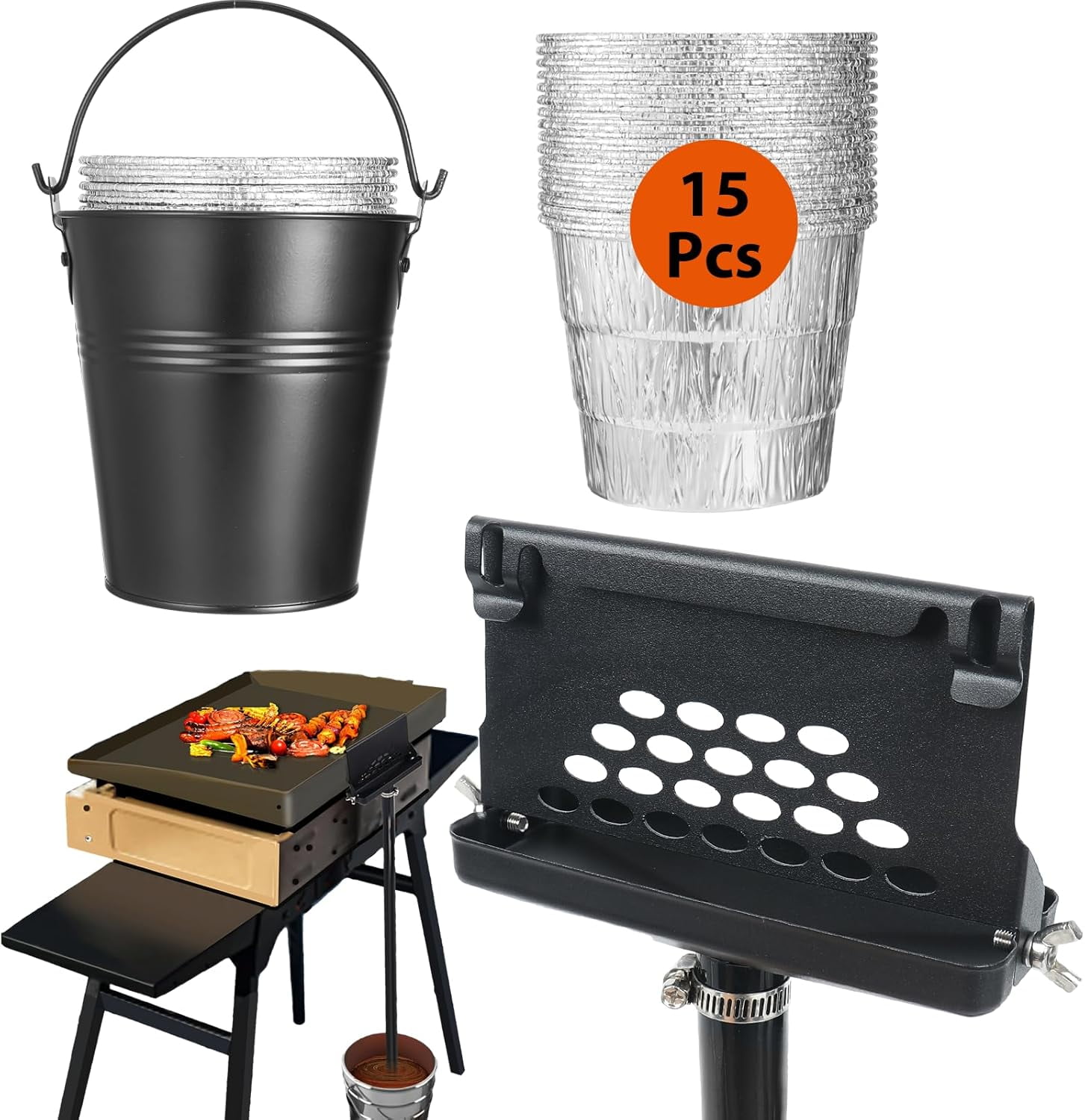 Rear Grease Drainage System for Blackstone Griddle Buddle with Drip ...