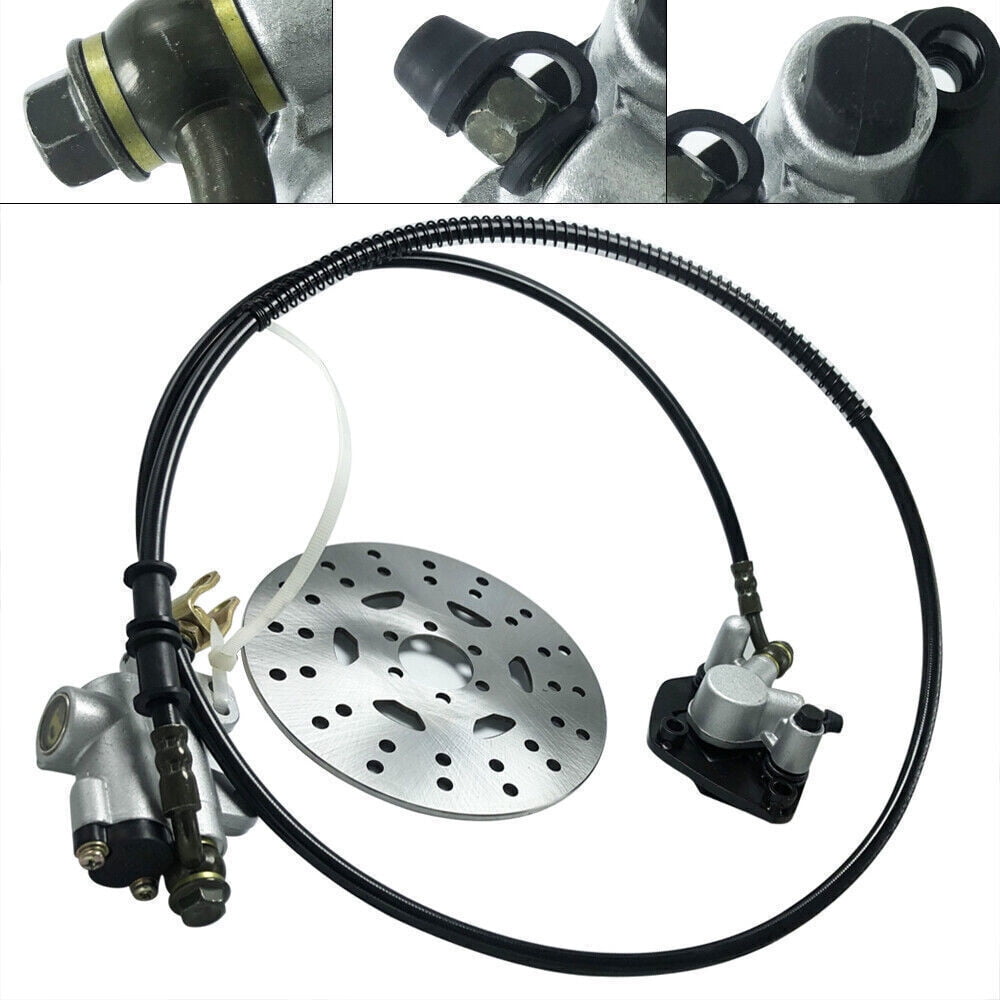 Rear Hydraulic Brake Caliper Assembly with Disc Rotor Kit Go Kart ...