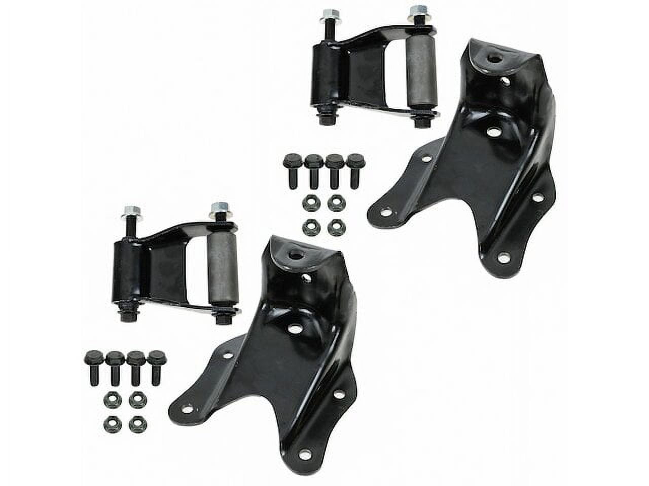Rear Leaf Spring Shackle and Bracket Kit 2 Piece Set - Compatible with ...