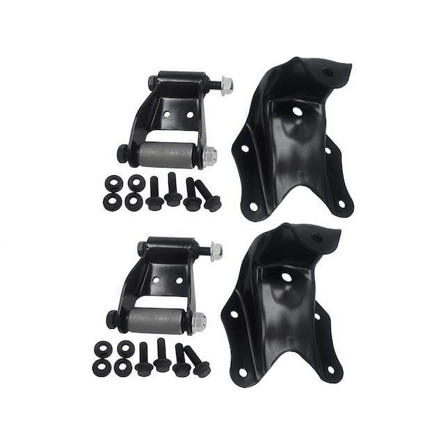 Rear Leaf Spring Shackle Bracket Kit Compatible With 1992 2002 Ford
