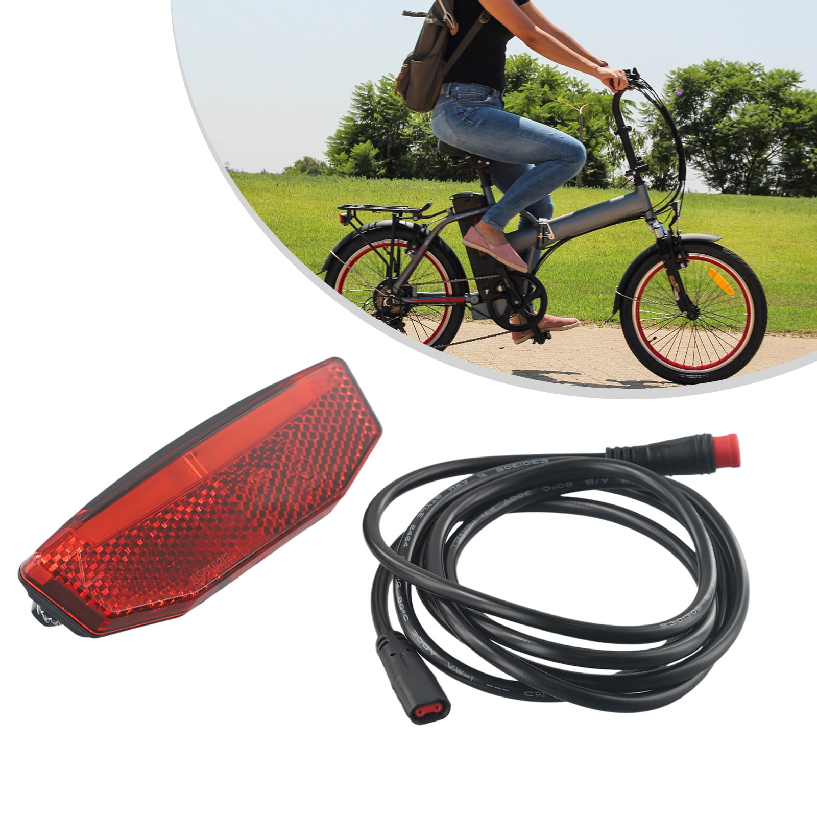 Rear Light Tail Light Cycling For-Ebike Electric Bicycle For-E-bike 6V ...