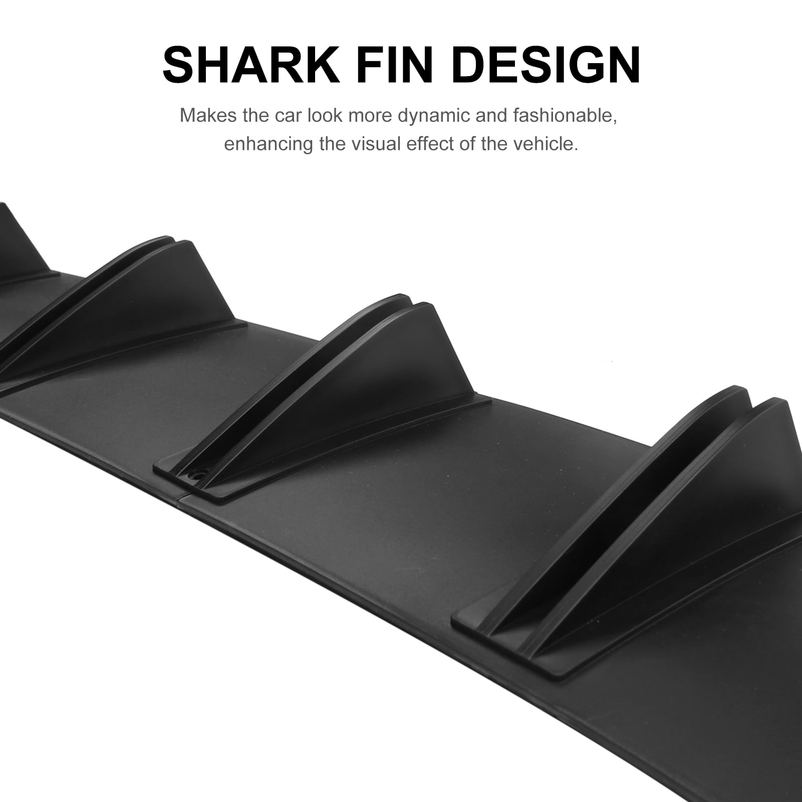 Rear Lip Diffuser,Carbon Fiber 5 Fin Lip Diffuser Shark Fin Fiber ...