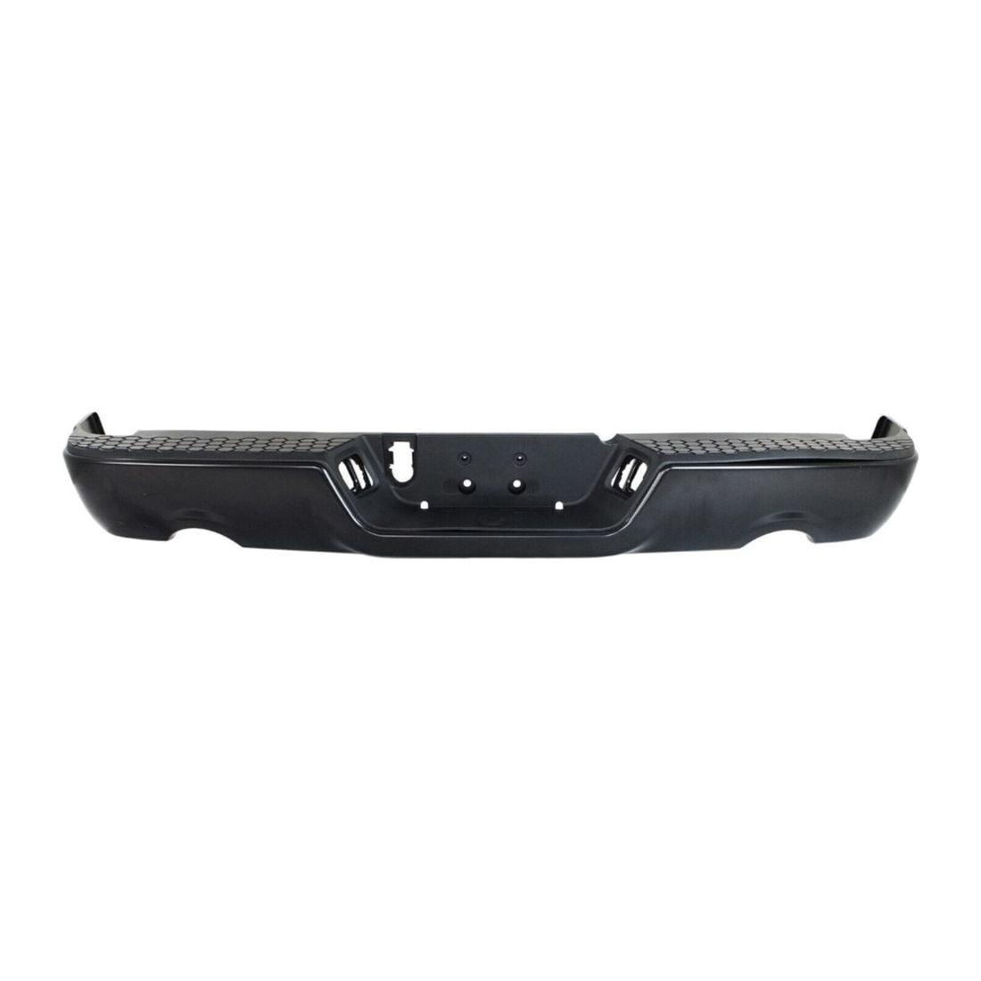 Rear Matte Black Steel Bumper Cover Assembly - Complete Face Bar with ...