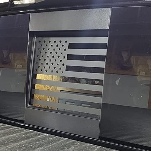 Rear Middle Window American Flag Decal for Nissan Titan 2013-2022 2023 ...