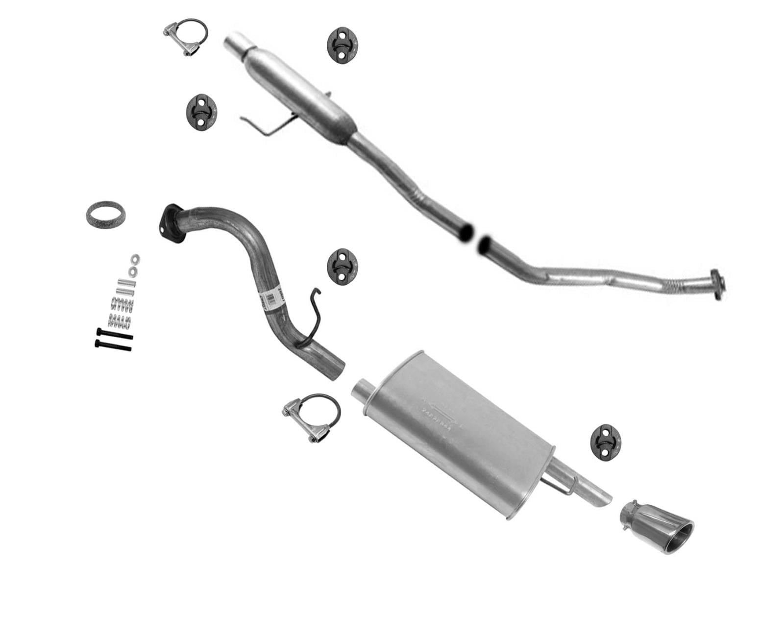 Rear Pipe & Muffler Assembly With Gasket Fits 2014-2019 Toyota Corolla ...