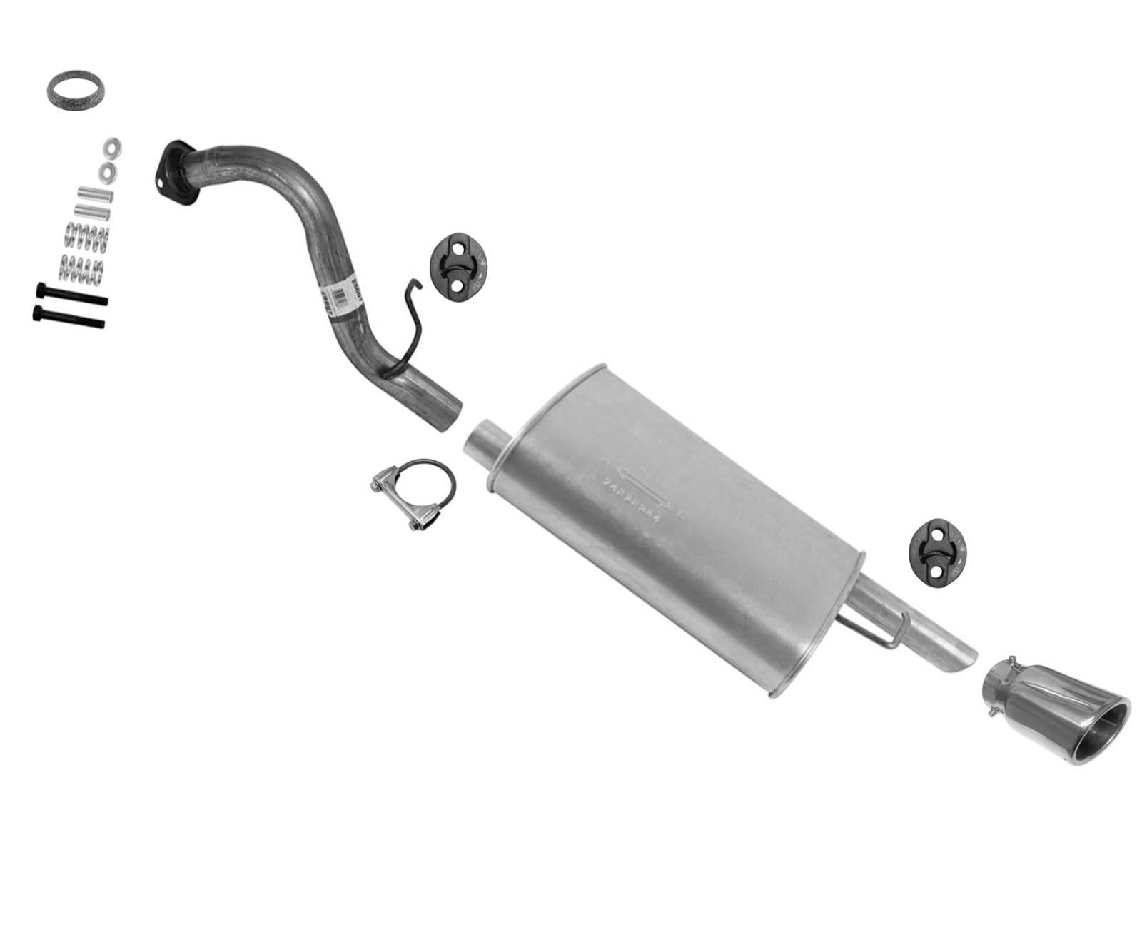 Rear Pipe & Muffler Assembly With Gasket Fits 2014-2019 Toyota Corolla ...