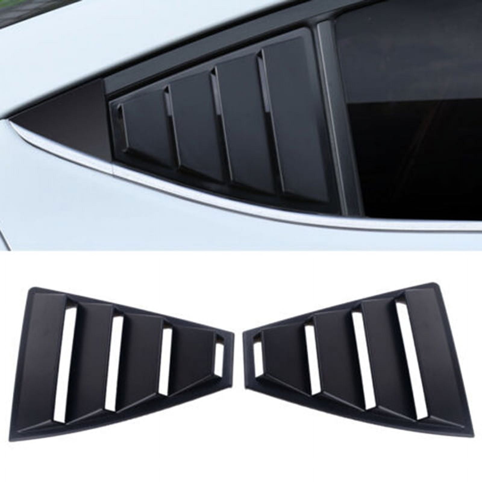 Rear Quarter Side Window Louvers Vent Cover Trim Panel Window Blinds ...