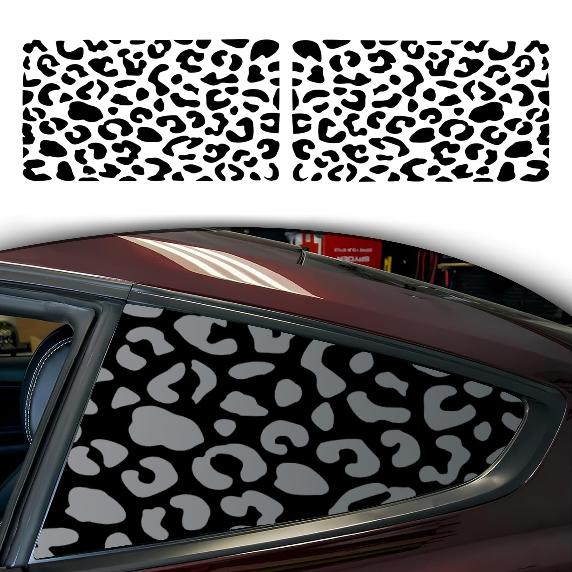 Rear Quarter Window Leopard Cheetah Decal for Car SUV Trucks, Universal ...