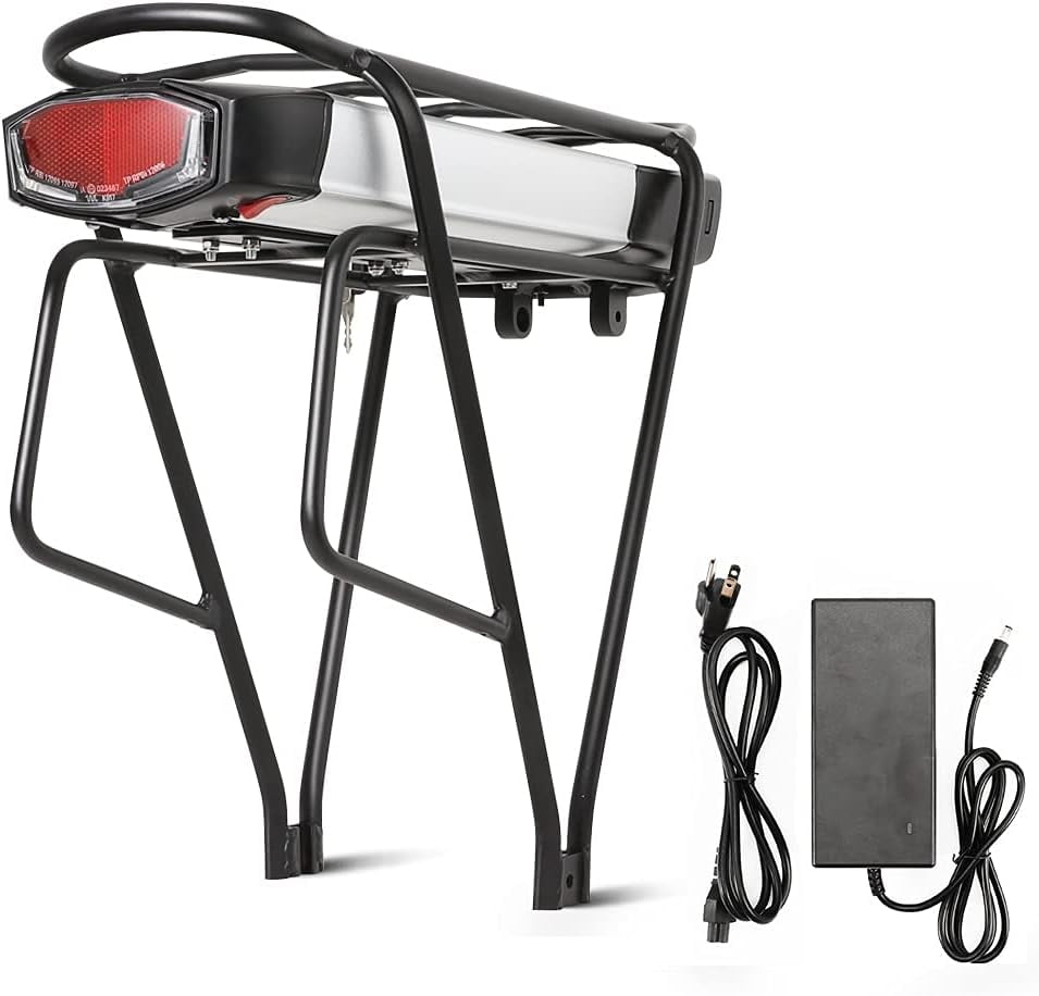 Rear Rack Ebike Battery 36V13Ah with Charger 36V E Bike Replacement ...