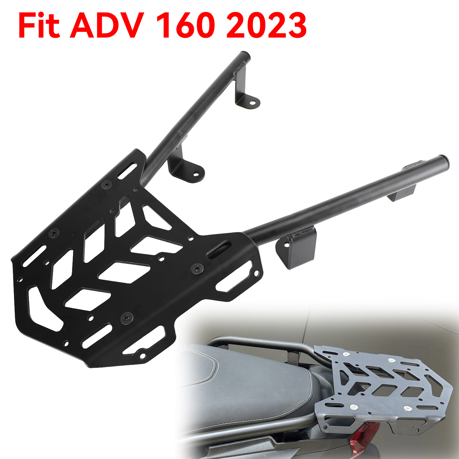 Rear Rack Luggage Carrier Fits for Honda ADV160 ADV 160 2023 - Walmart.com