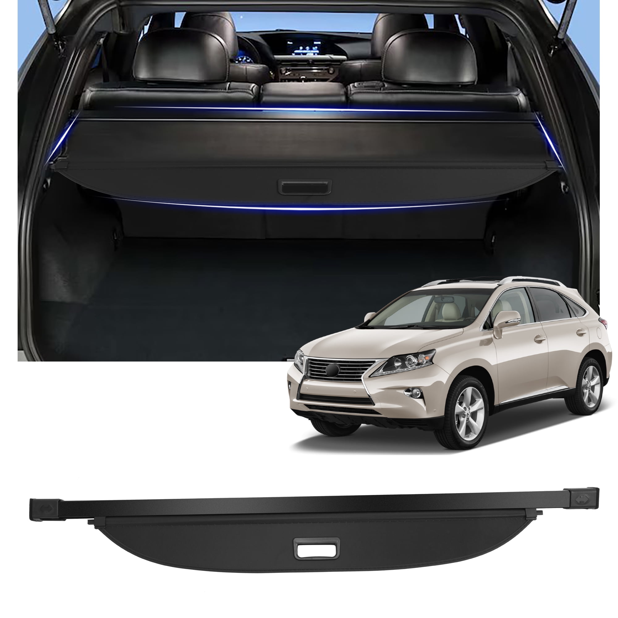 Rear Retractable Cargo Cover For Lexus RX RX270 RX350 RX450H 2010 2011 ...