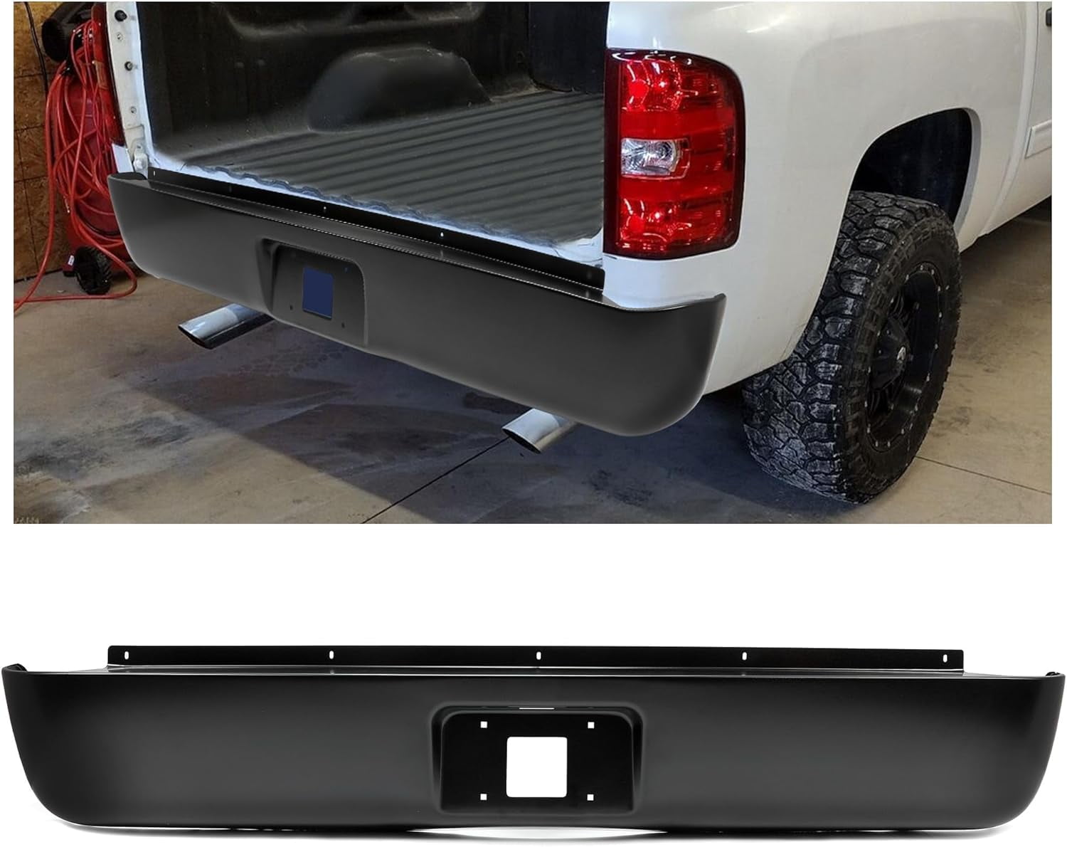 Rear Roll Pan Compatible with 2007-2013 Chevy Chevrolet Silverado GMC ...