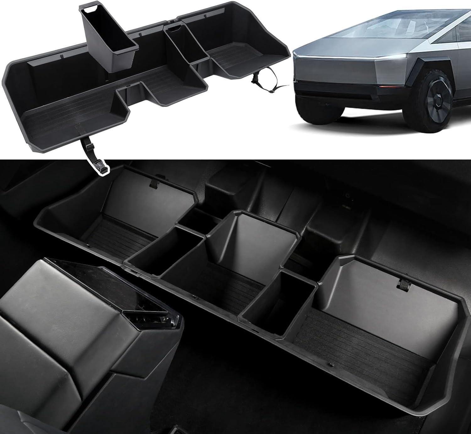 Rear Under Seat Storage Box Compatible with Tesla Cybertruck 2024 ...