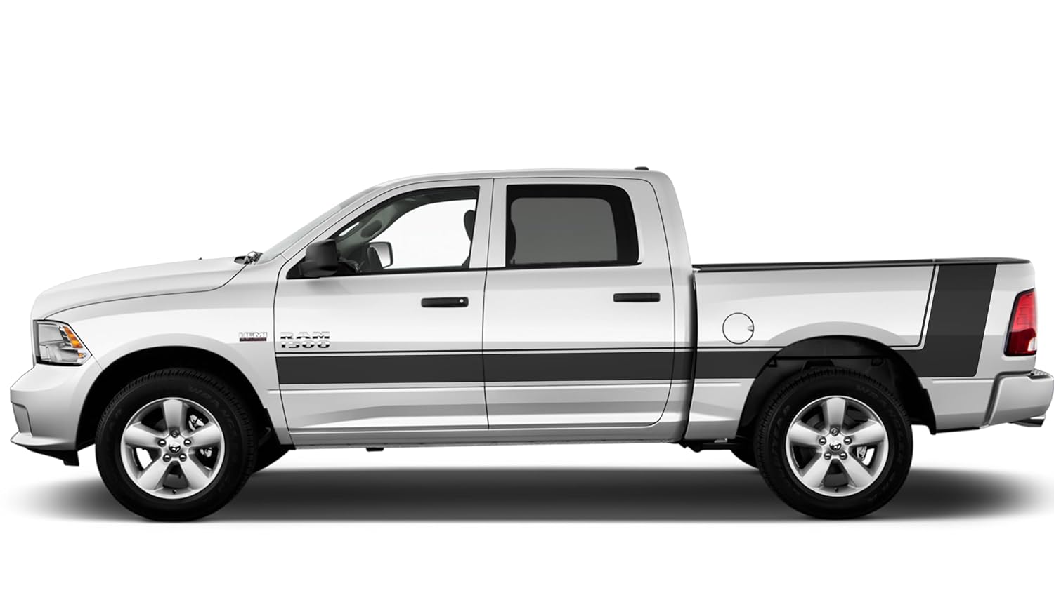 Rear Side & Bed Decals Truck Stripe For Ram 1500 Stripes 5.7 Vinyl ...