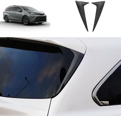 Rear Side Spoiler Wing Cover Compatible with Toyota Sienna 2021 2022 ...