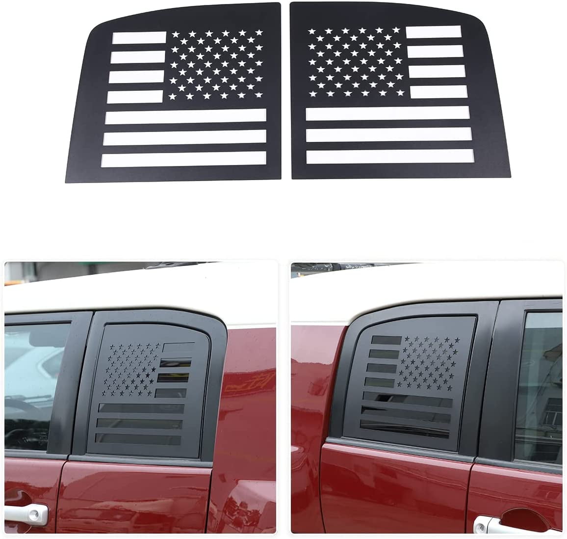 Rear Side Window American Flag Trim Cover Fit for Toyota FJ Cruiser ...