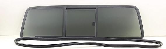 Rear Sliding Window Glass 3 Panel Manual Back Slider (Gasket Included ...