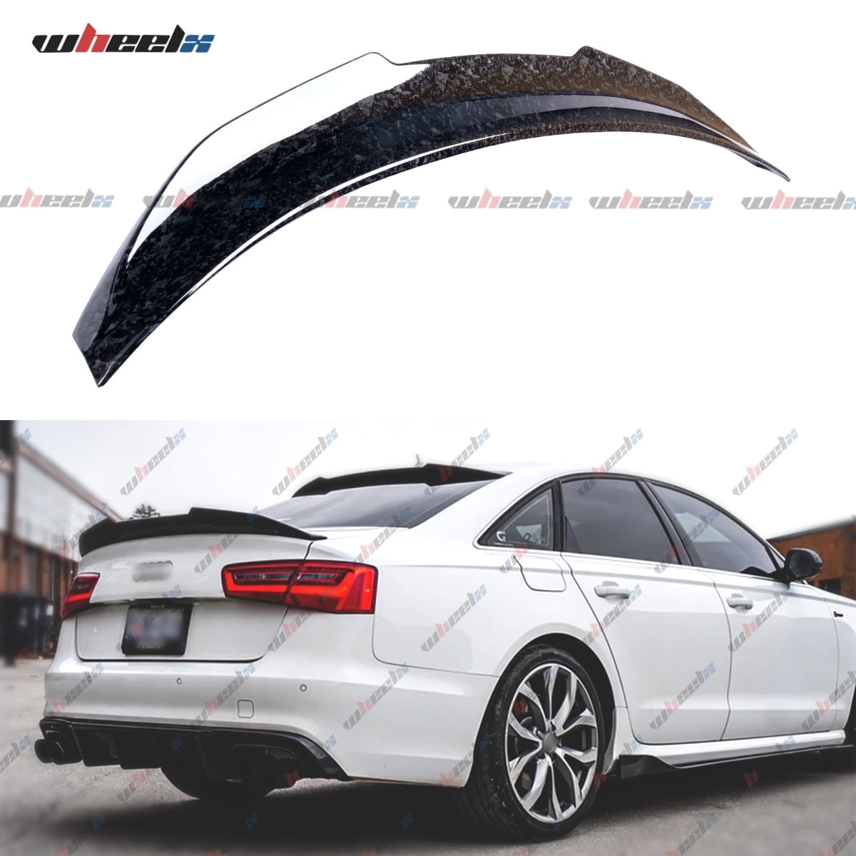 Rear Spoiler Compatible with 2012-2018 Audi A6 S6 C7, PSM Style PSM ...