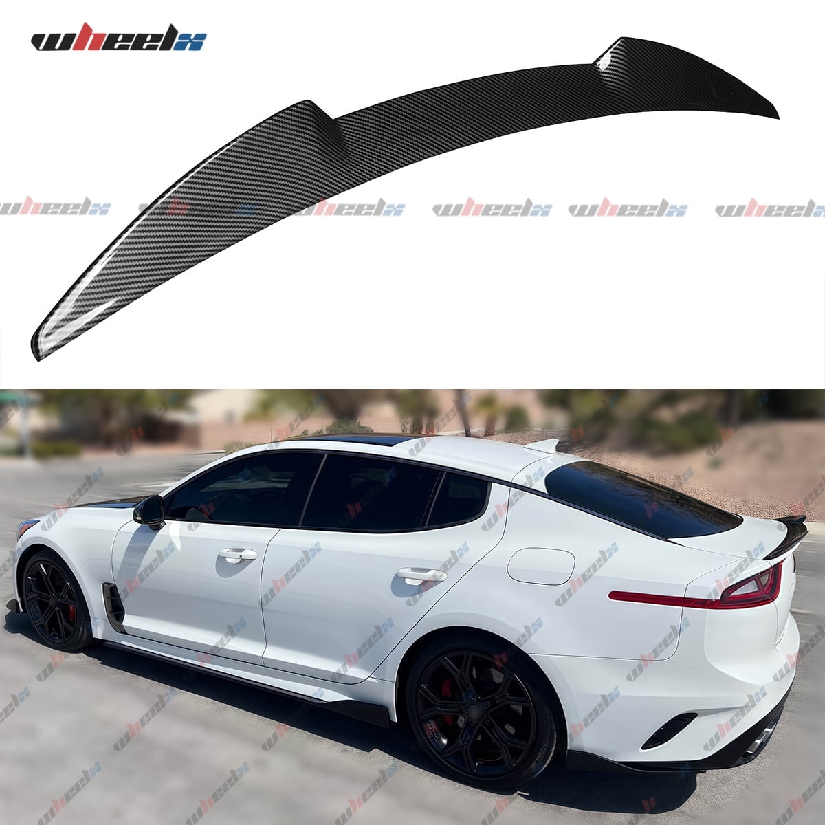 Rear Spoiler Compatible with 2018-2024 Kia Stinger, Trunk Exterior ...