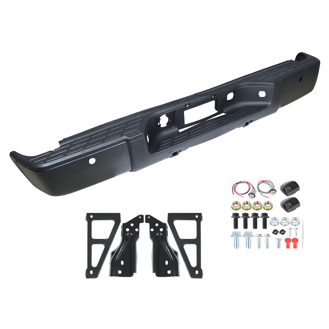 Rear Step Bumper with Sensor Hole Fit for Chevrolet Silverado 1500 ...