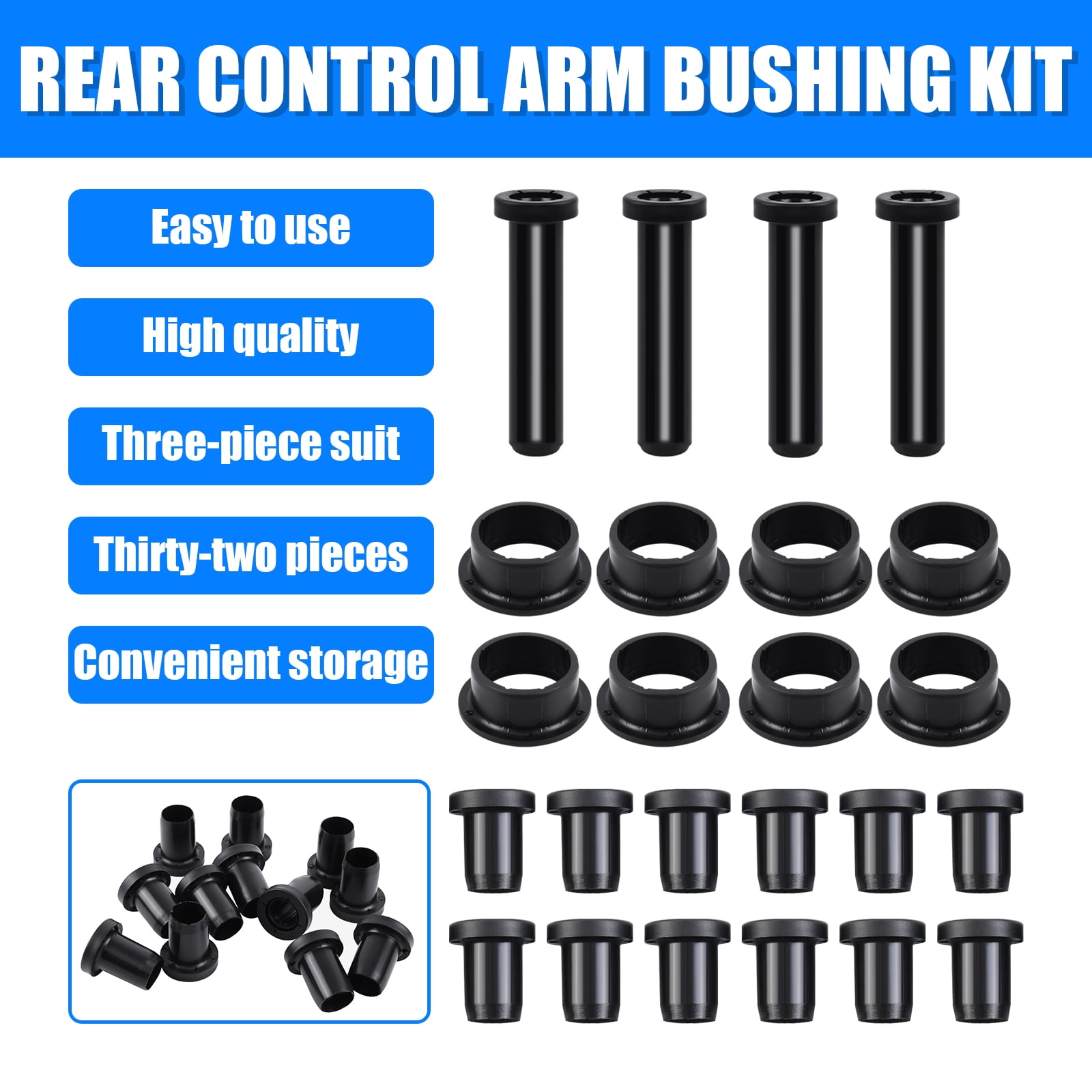 Rear Suspension A-Arm Short Bushings Kit Fit Polaris Sportsman 500 HO ...