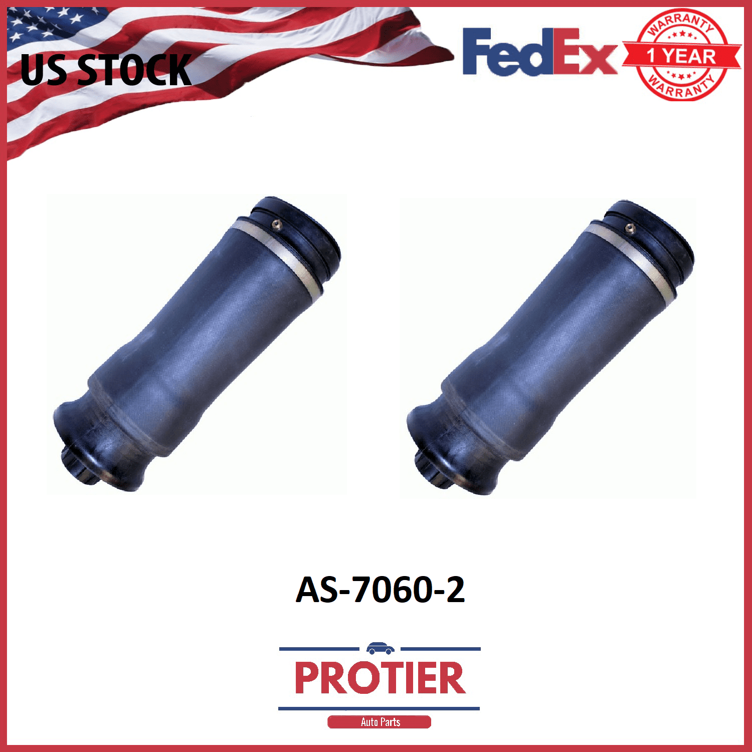Rear Suspension Air Spring Pair Fit Mercedes Benz GL320/ GL350/ GL450 ...
