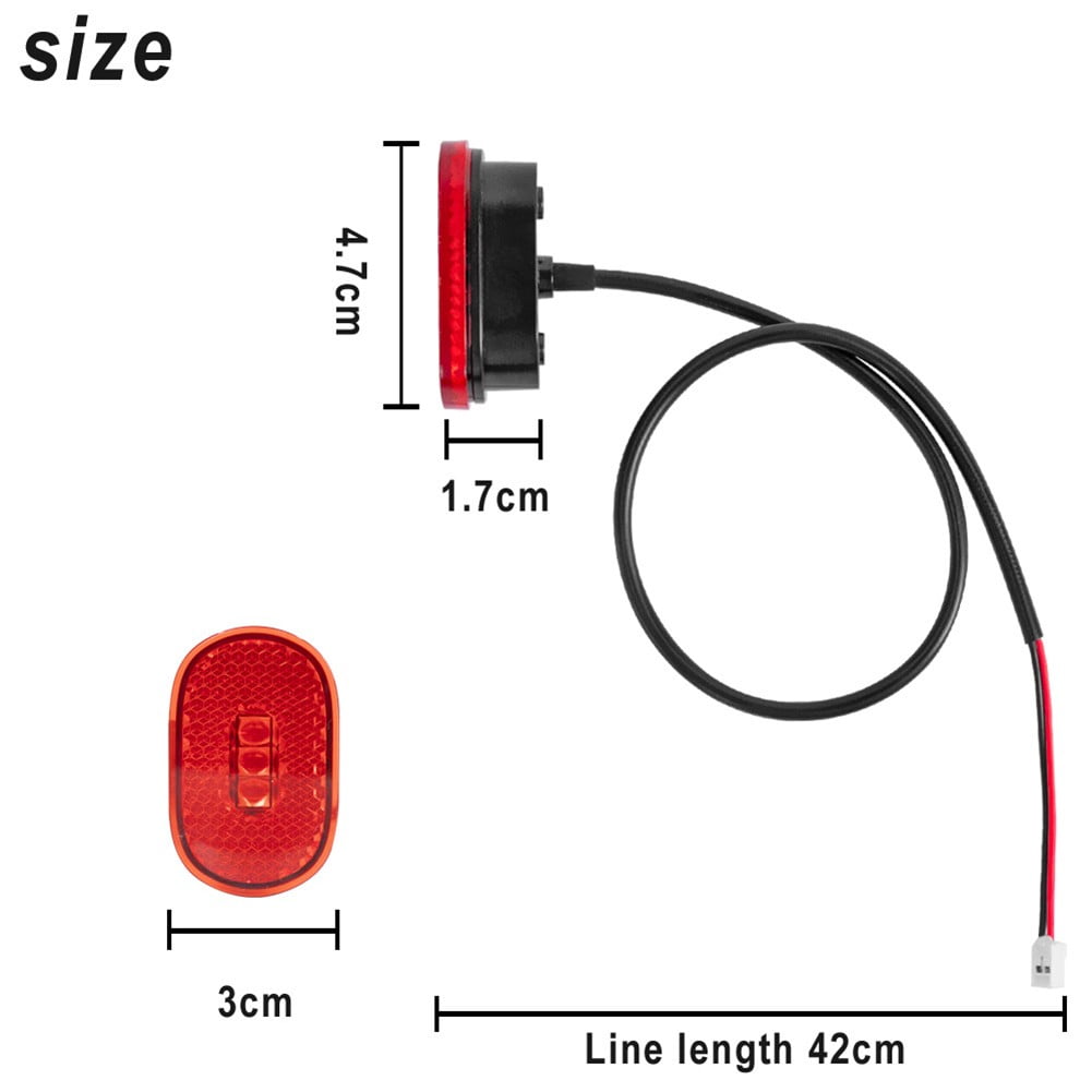 Rear Taillight Lamp Led Brake Light Scooters For E25 E45 E22D Electric Scooter Fangkenuo ...