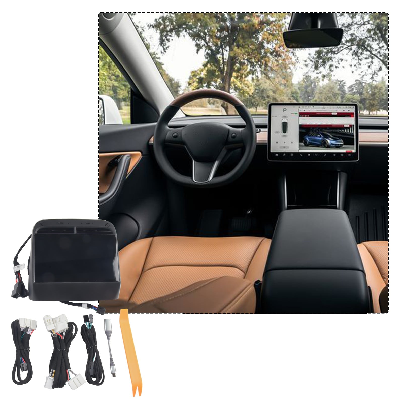 Rear Touch Screen Entertainment Climate Control For Tesla 2019 ...