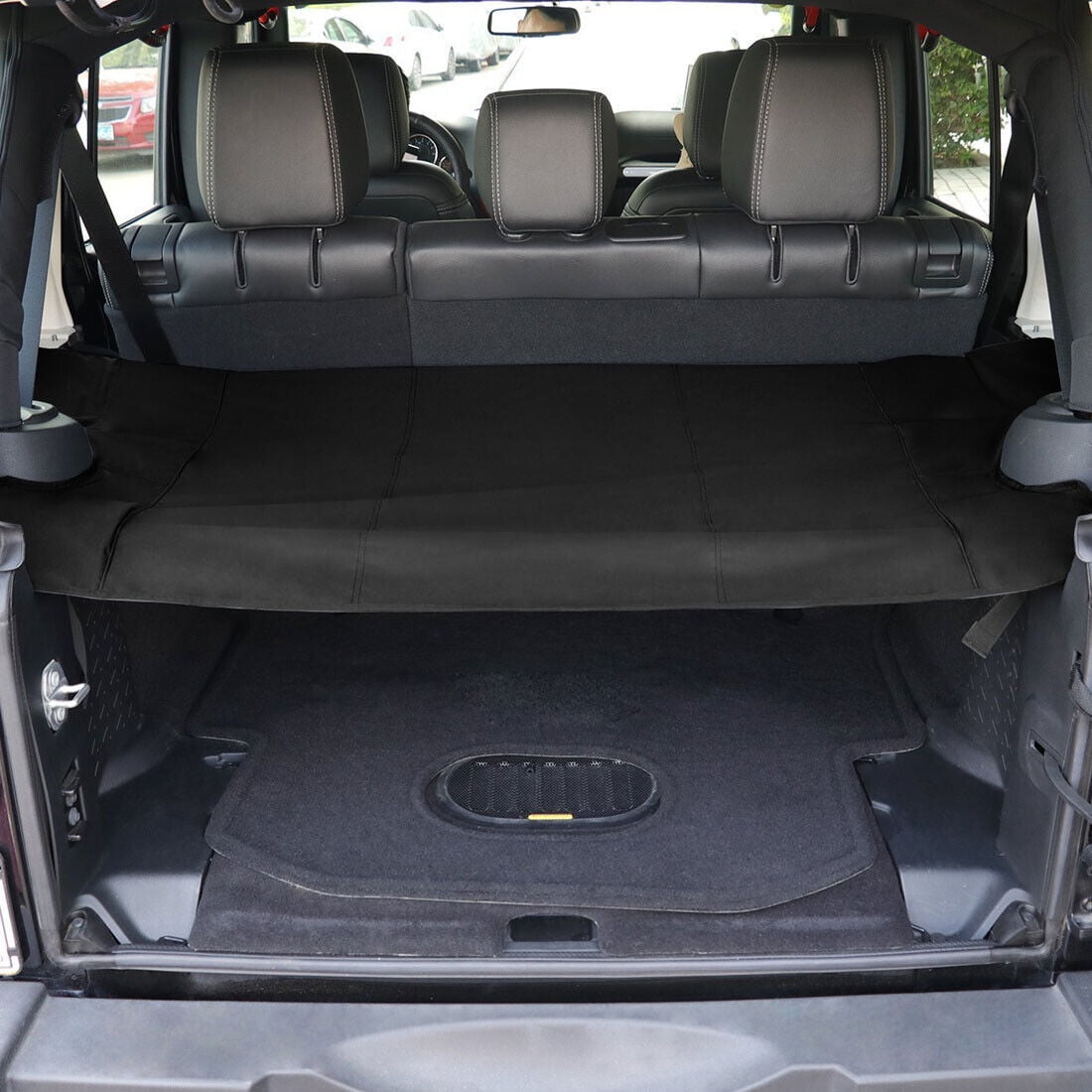 Rear Trunk Cargo Cover Lite Shield forJeep Wrangler Nylon JKU 4-Door ...