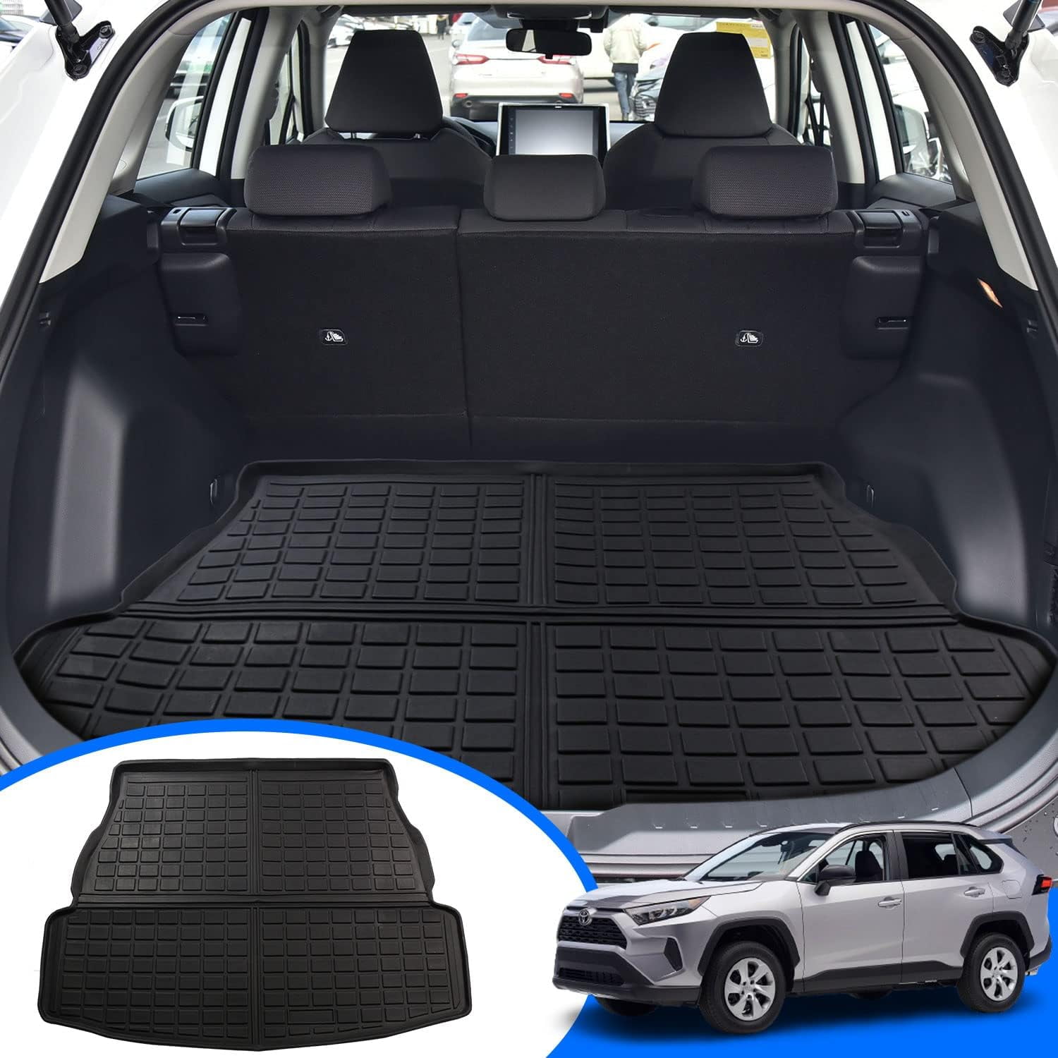 Rear Trunk Cargo Liner fit 2019-2024 Toyota RAV4 All Weather Rear Trunk ...