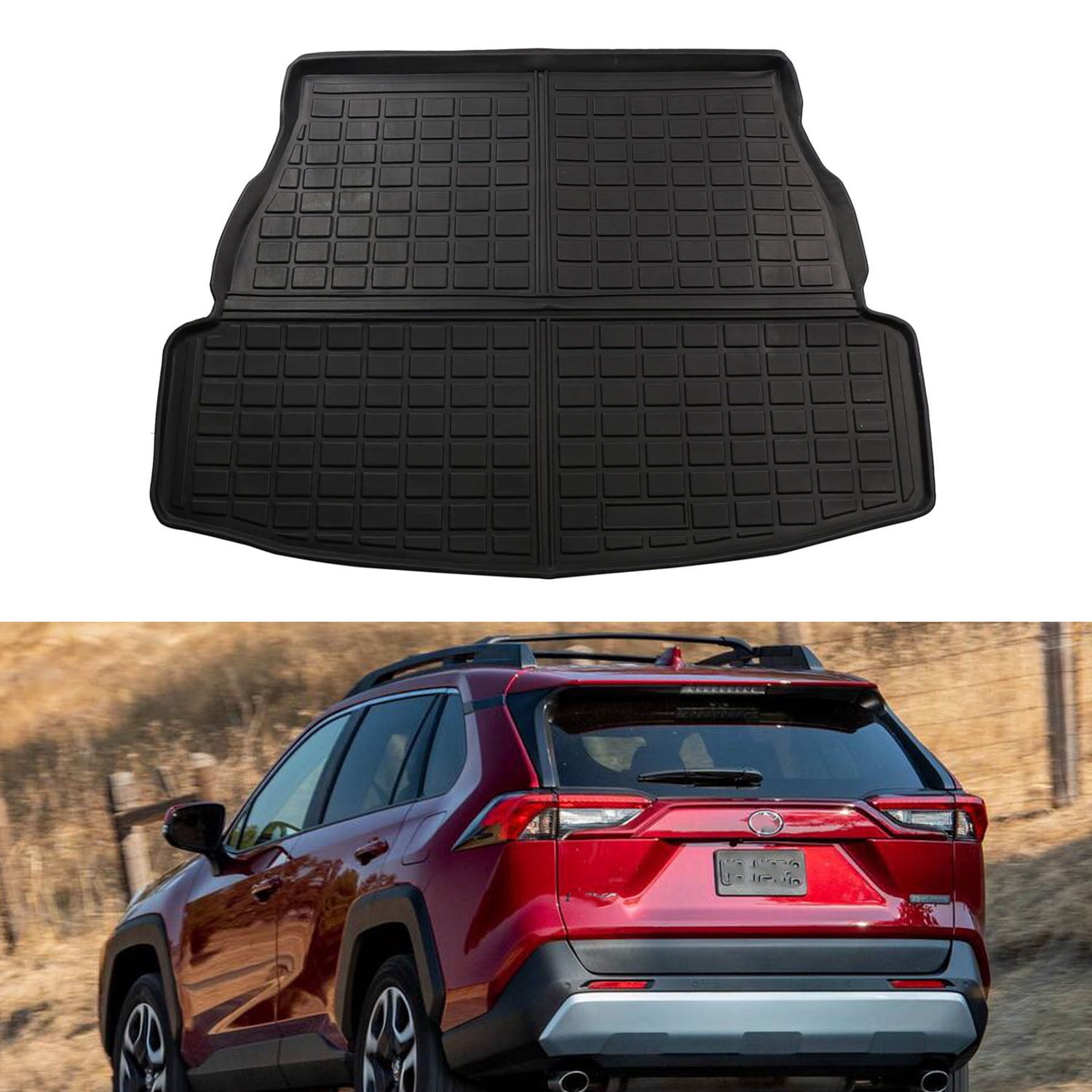 Toyota RAV4 2019-2024 Rear Trunk Cargo Liner, All Weather Tray Floor ...