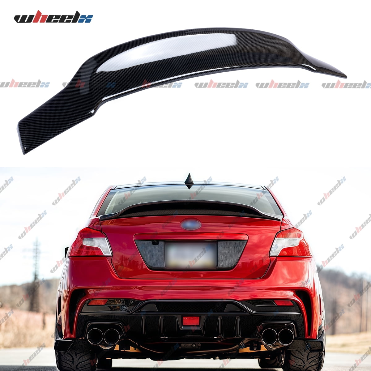 Rear Trunk Spoiler Compatible with 2015-2021 Subaru WRX/WRX STI, R ...