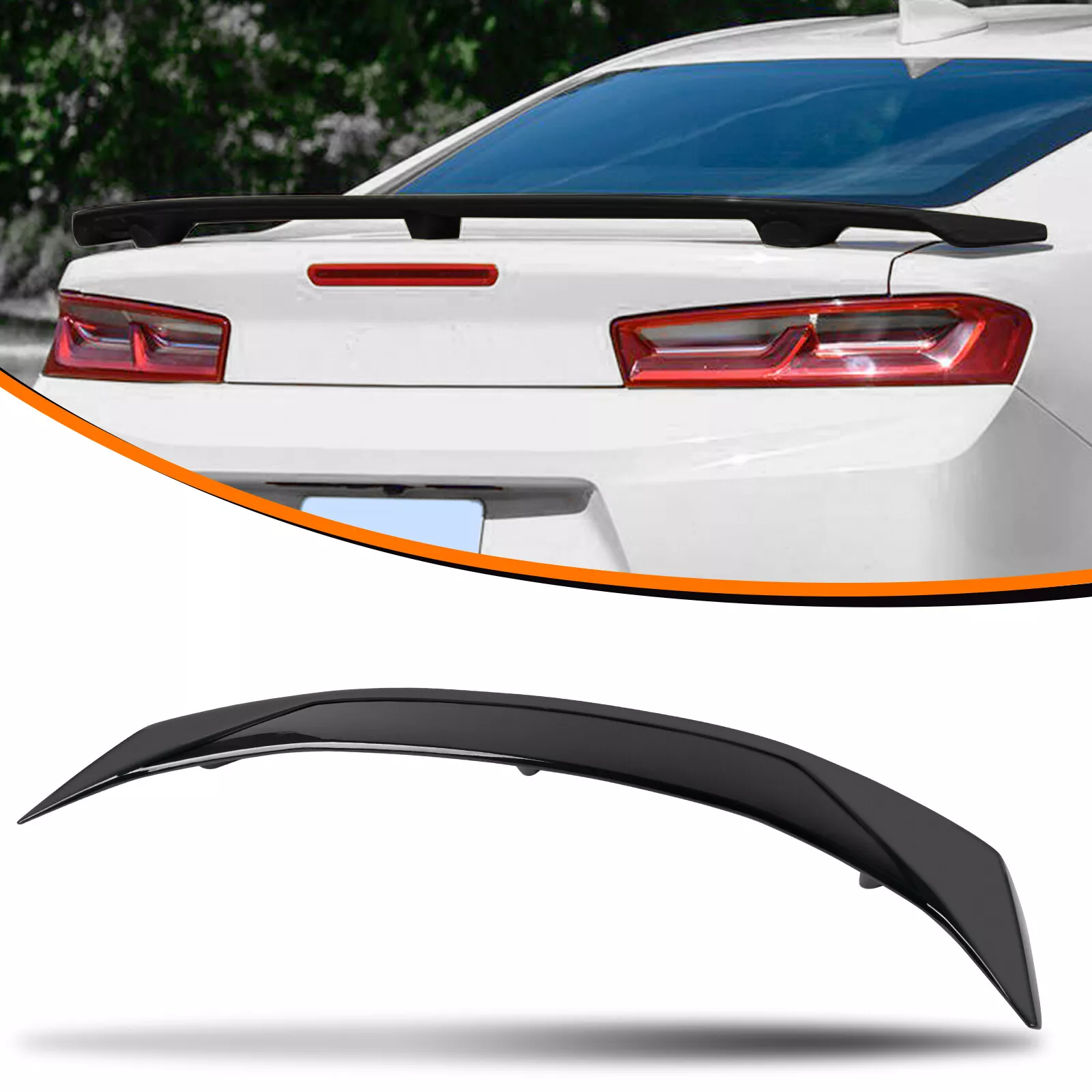 Rear Trunk Spoiler Wing Custom Fit for 2016-2024 Chevrolet Camaro LS ...