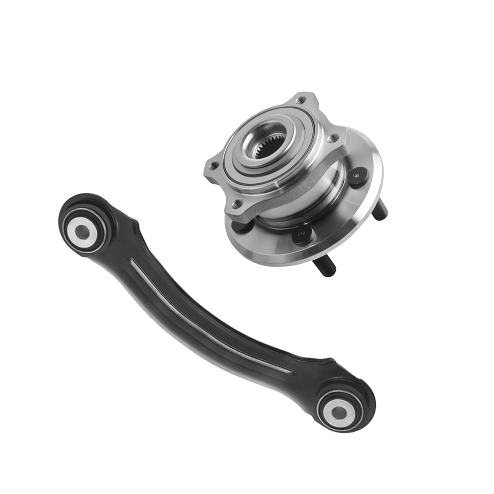Rear Upper Forward Control Arm-Wheel Hub Bearing Assembly For 2005-2009 ...