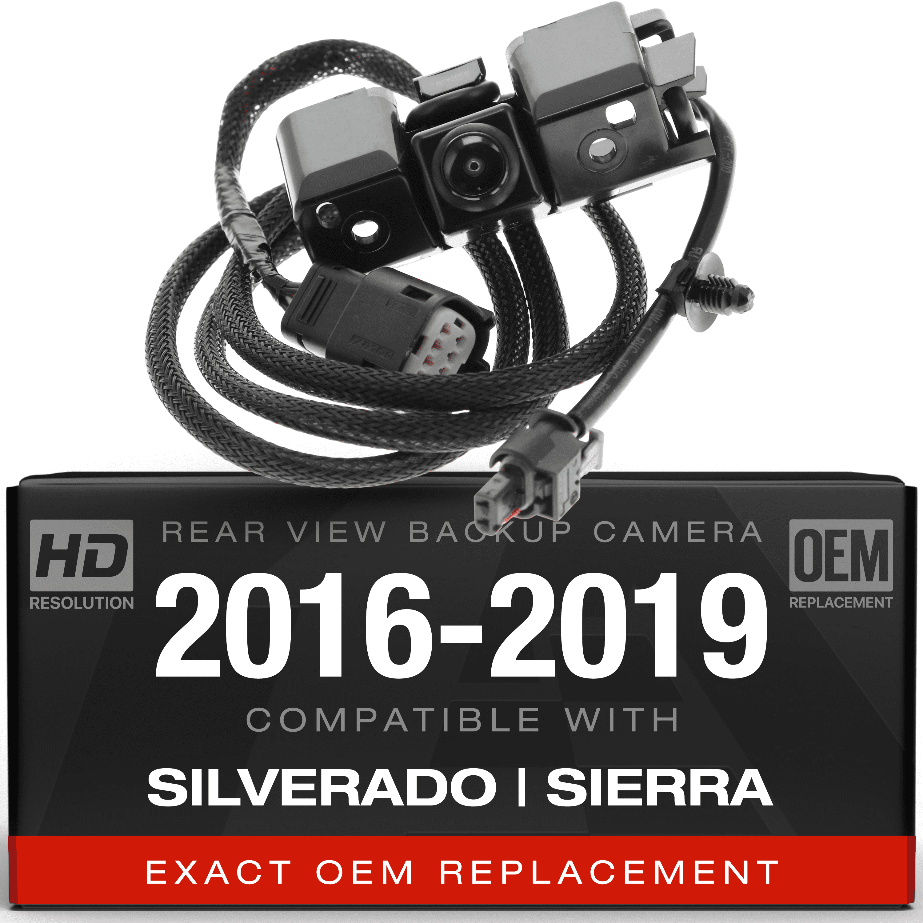 Backup Camera Compatible with 2016-2019 Chevy Silverado, GMC Sierra ...