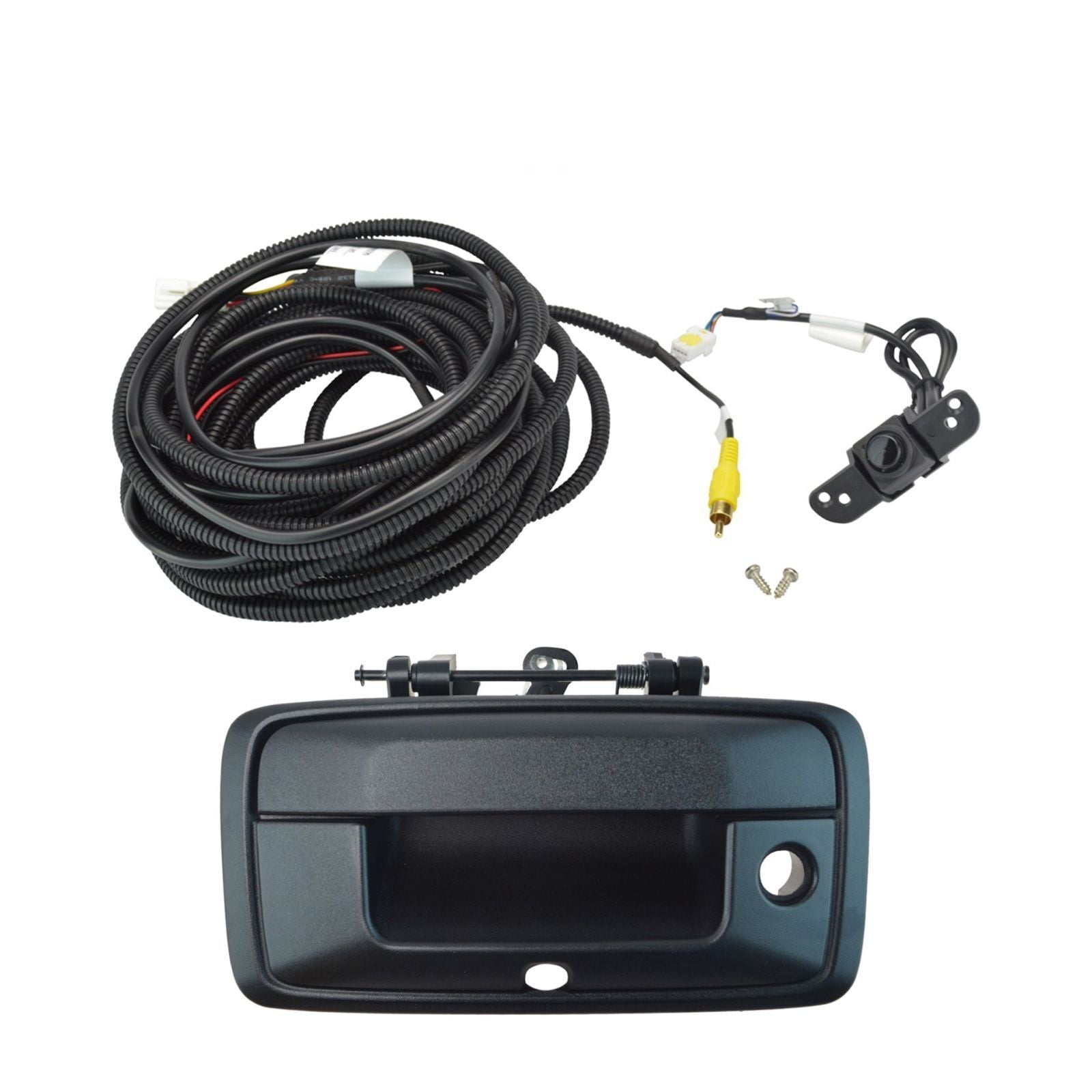 Rear View Camera Add-On Kit with Wiring Harness & Tailgate Handle for ...