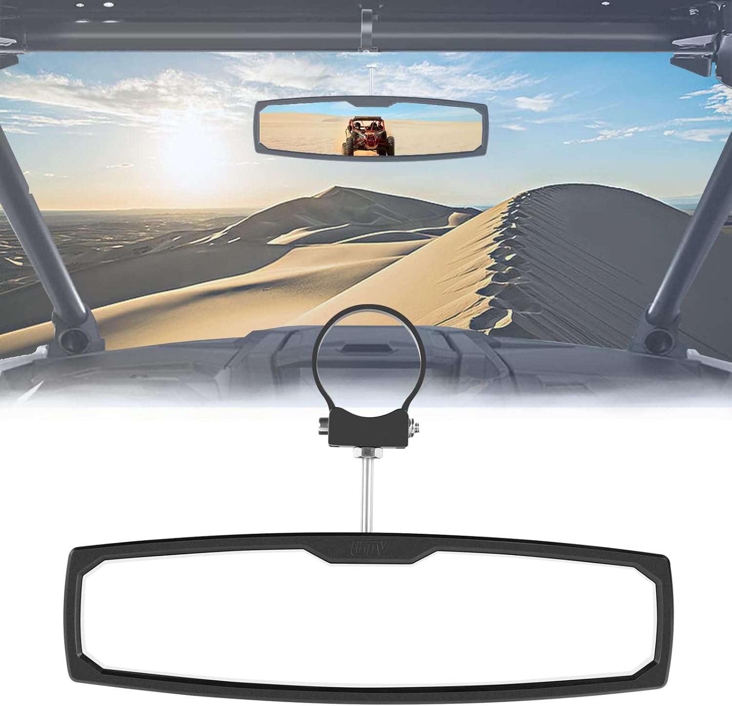 Rear View Mirror 12 Inch Mirror Convex Rear view Mirrors Interior Clip ...