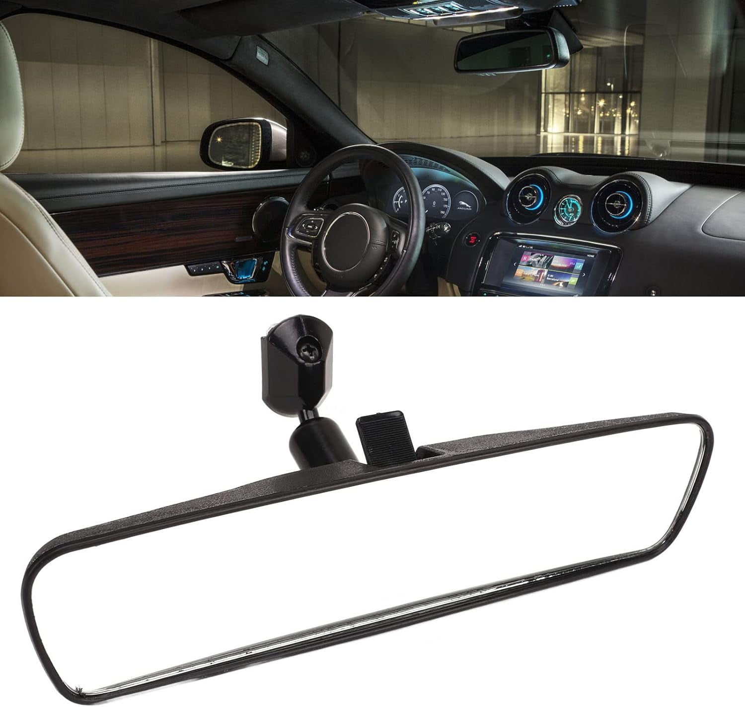 Rear View Mirror, 360 Degree Adjustable Anti Glare Car Interior Mirror ...