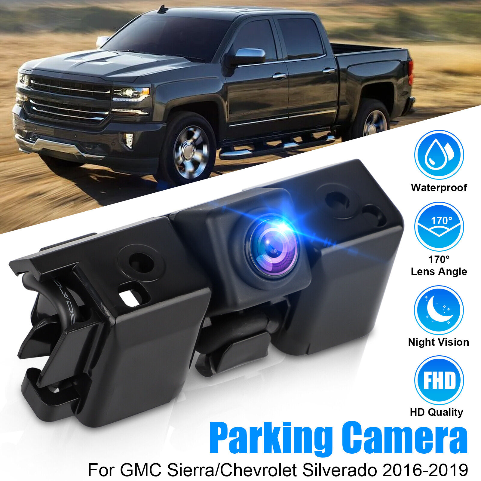 Rear View Parking Camera 84062896 For 2016-2019 Silverado Sierra ...