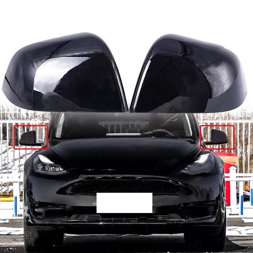 Rear View Side Mirror Cover Cap for Electric Vehicle Model Y 2020-2023 ...