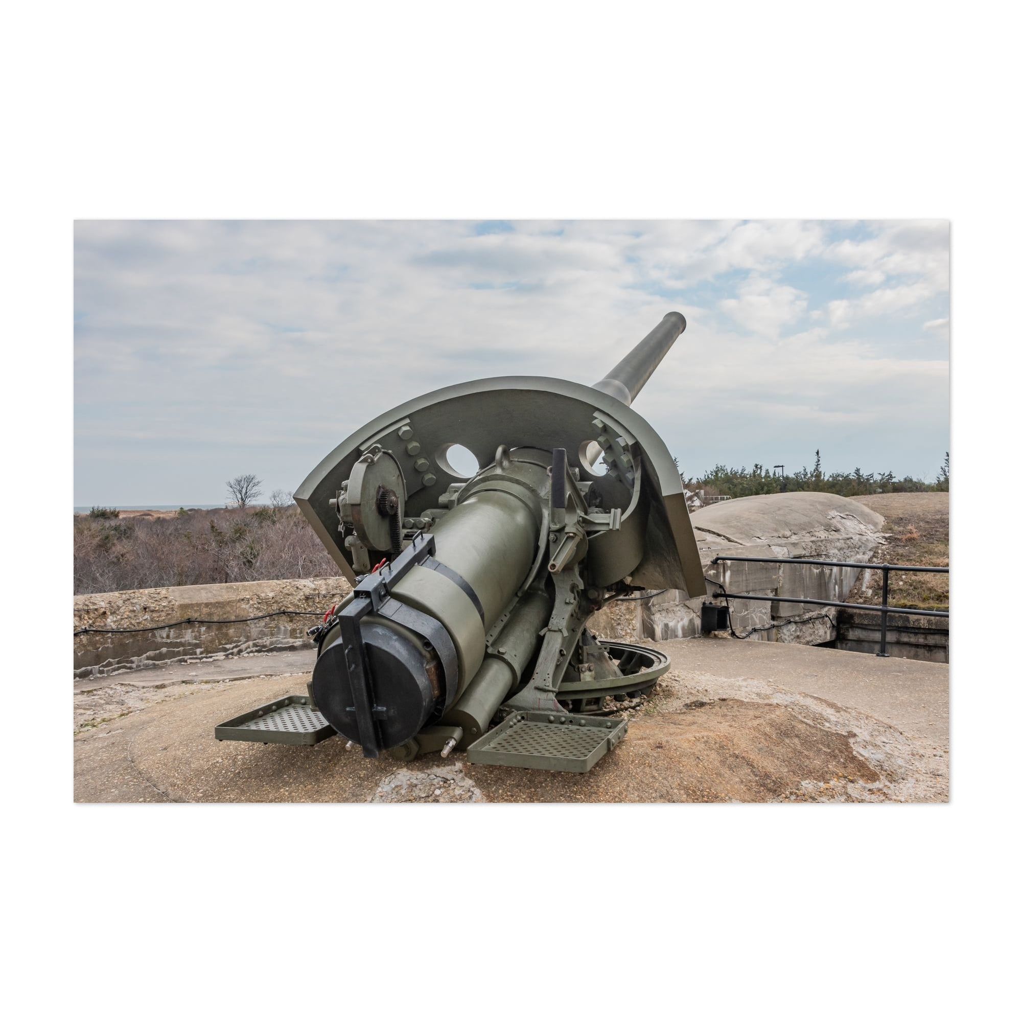 Rear View of Six Inch Gun - Highlands New Jersey Photography Military ...