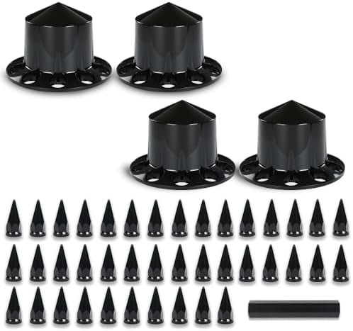 Rear Wheel Axle Hub Cover Kit 33mm Spiked Nut Covers Compatible with ...
