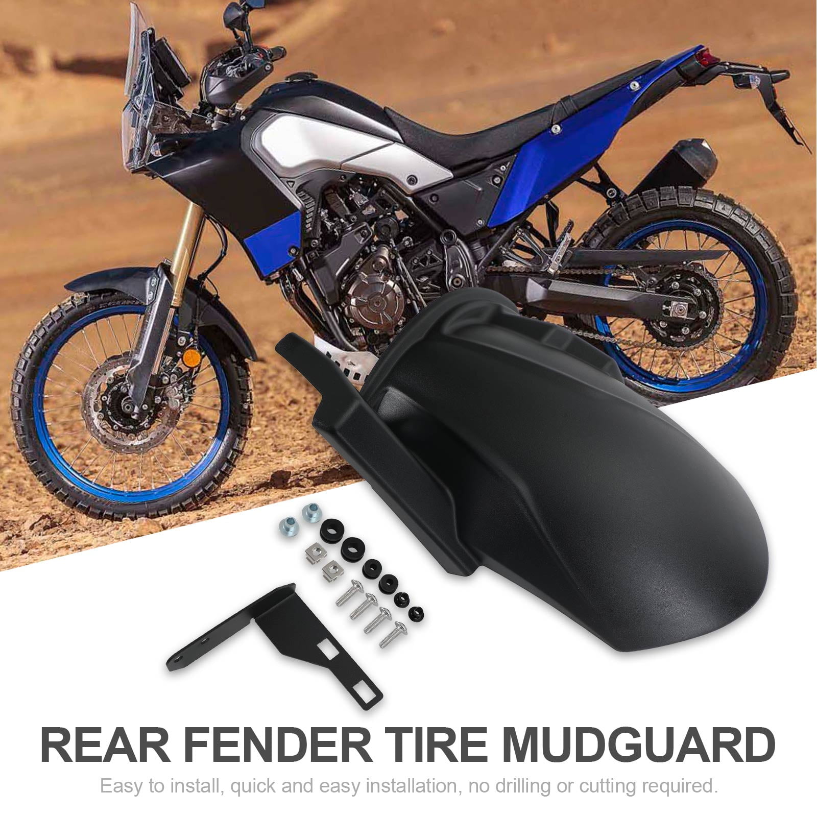 Rear Wheel Fender Tire Mudguard For YAMAHA Tenere 700 XT700Z 2019-2023 ...